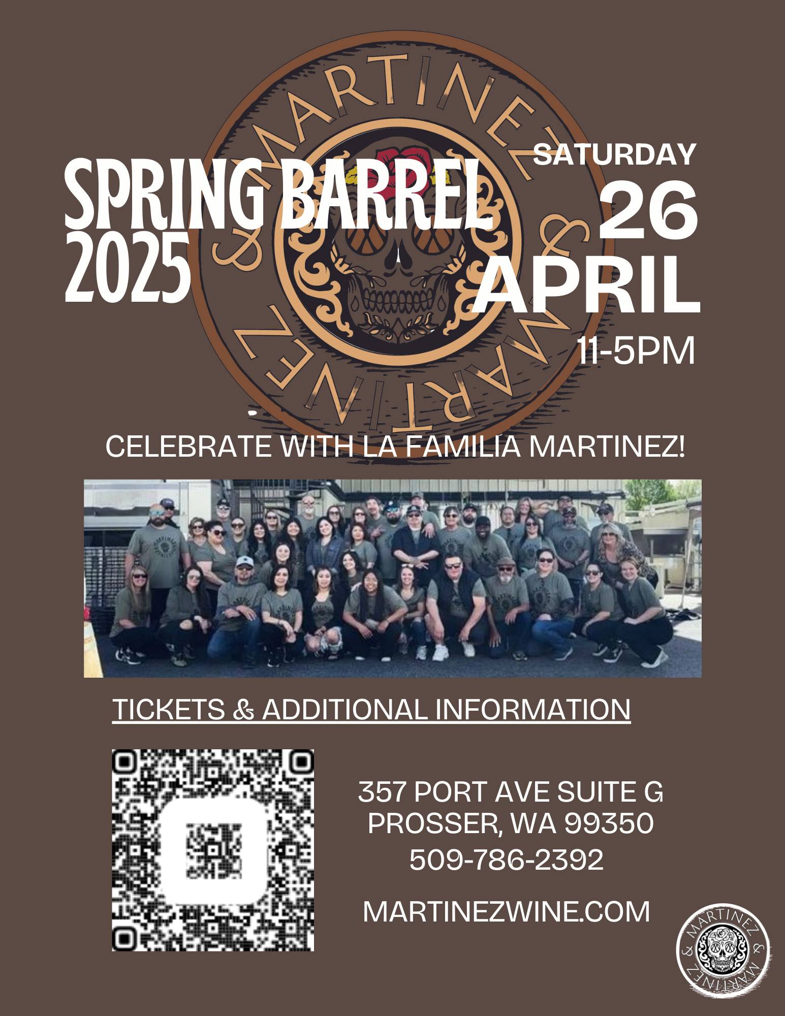 Spring Barrel 2025 at Martinez & Martinez Winery - Vintners Village